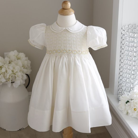 Feltman Brothers | Dresses | Rare Ivory Smocked Heirloom Dress Feltman ...